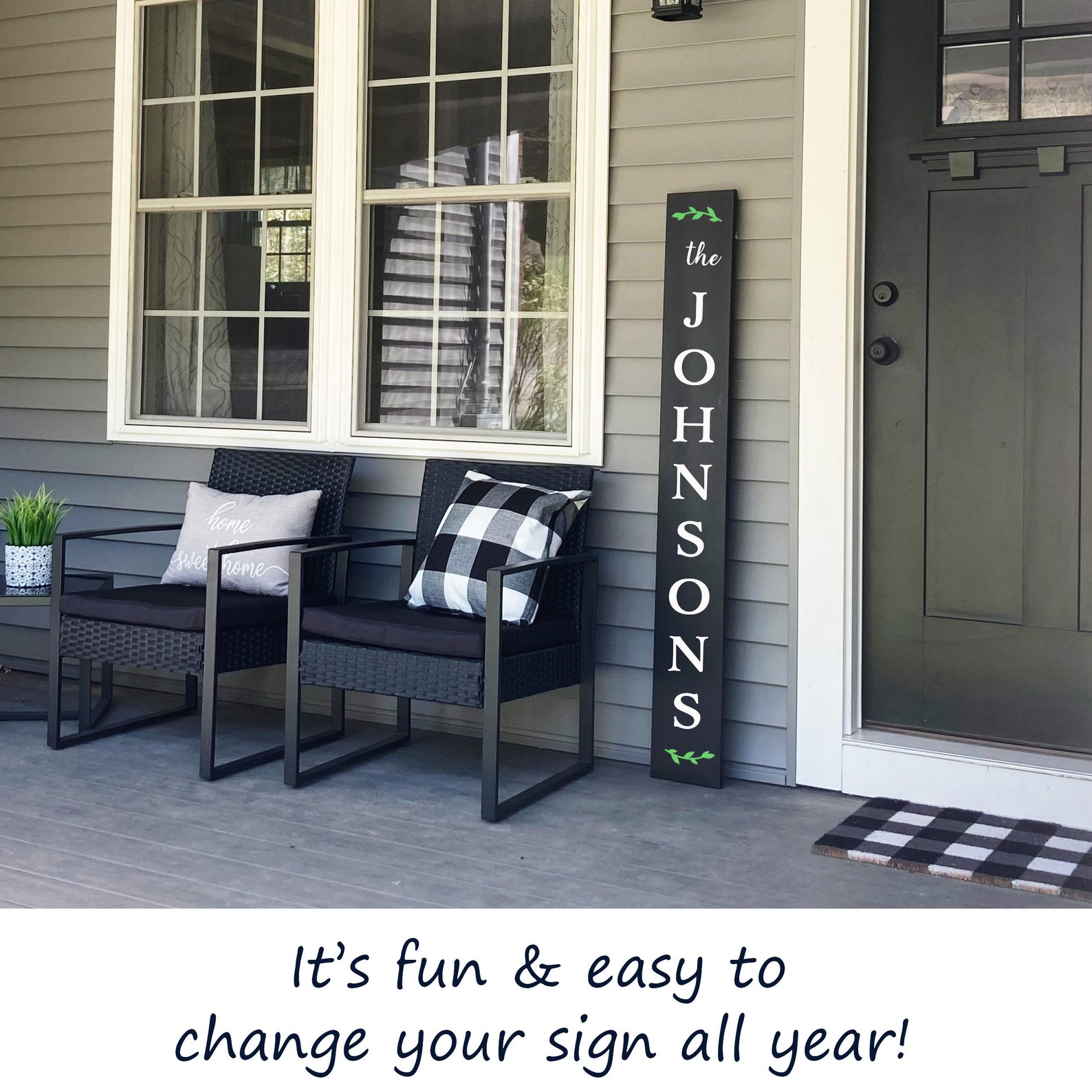Outdoor Chalkboard DIY Welcome Sign Craft Kit (large Chalk Board ...