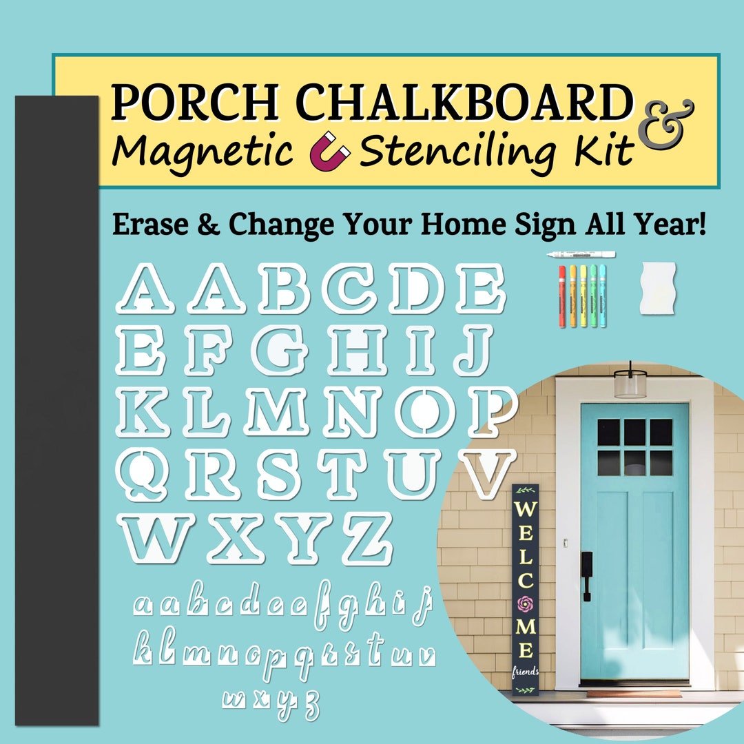 Outdoor Chalkboard DIY Welcome Sign Craft Kit (large Chalk Board ...