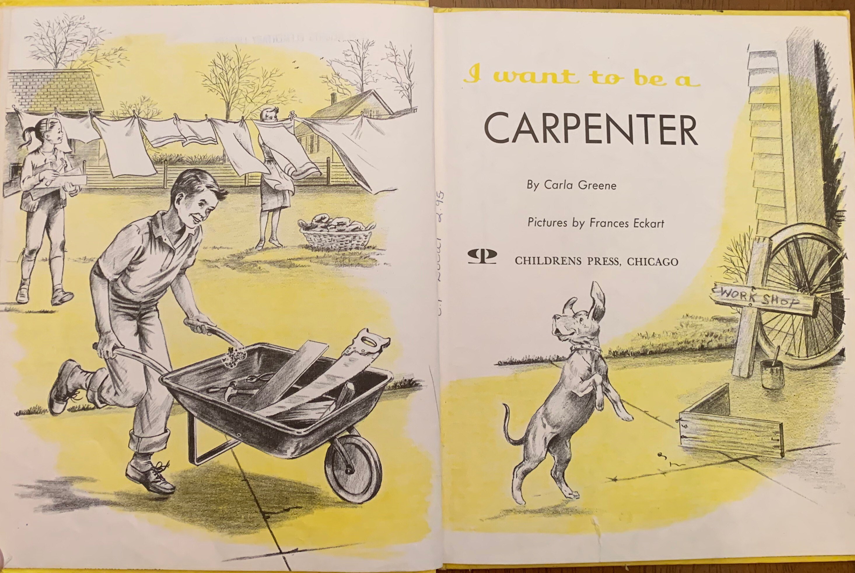Vintage 1959 I Want to be a Carpenter Children's Book - Etsy.de