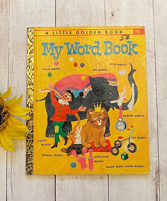 Vintage 1963 My Word Book Little Golden Book Children's | Etsy