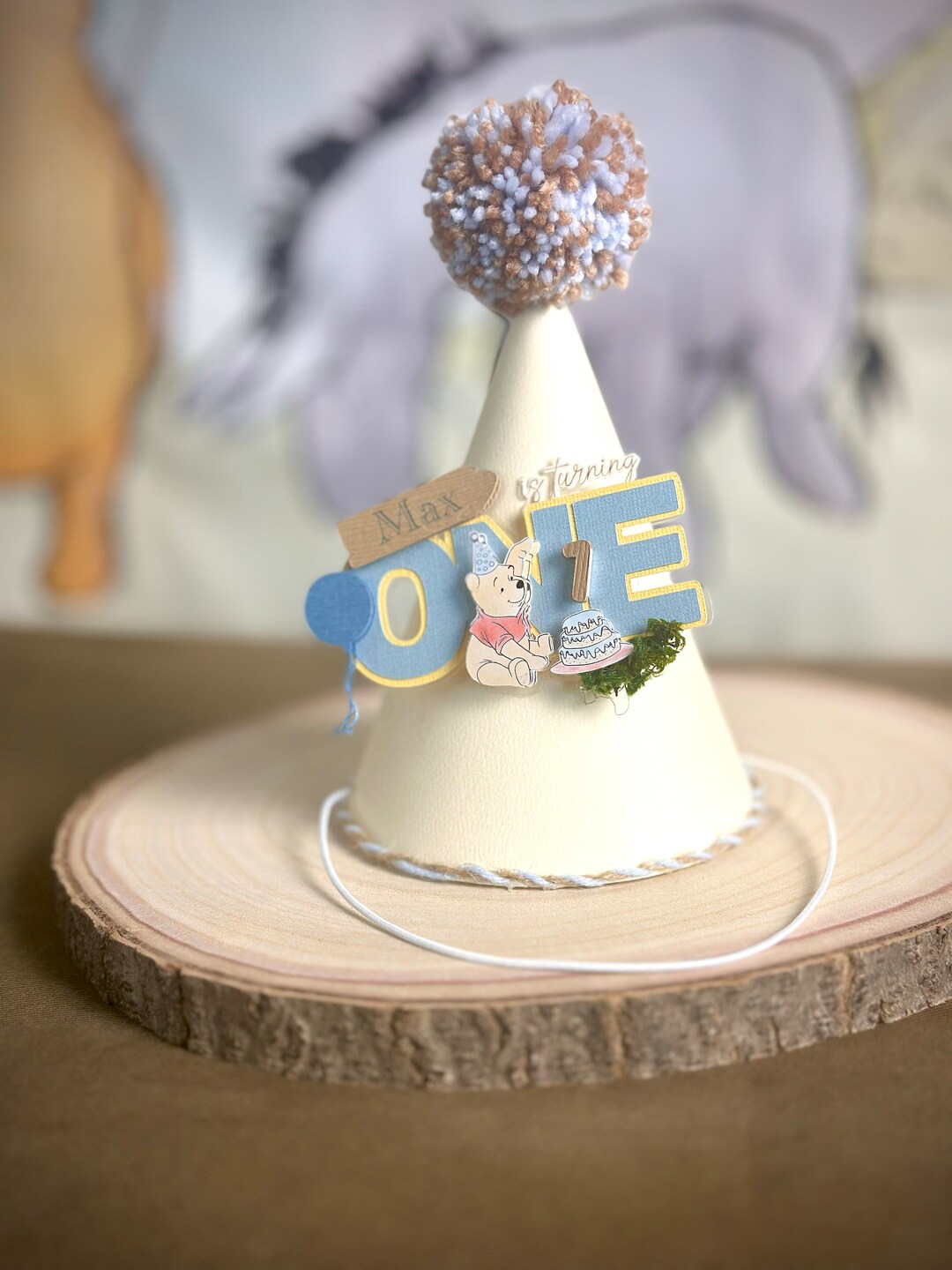 Small Party Hat, Custom Made Party Hat, First Birthday Party Hat ...