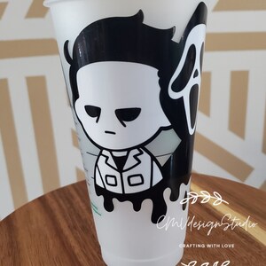 Starbucks Cold Cup, Horror Gang Cold Cup, Horror Characters, Horror ...
