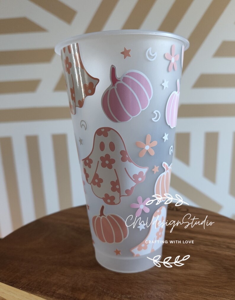 Starbucks Cold Cup Retro Halloween Hippie Halloween Boho - Etsy