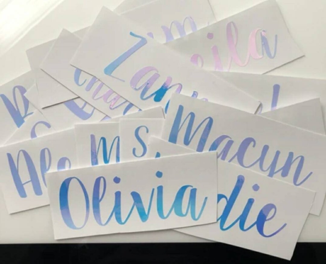 Custom Name Decal Sticker, Vinyl Decal, Customizable, Cup Decals - Etsy