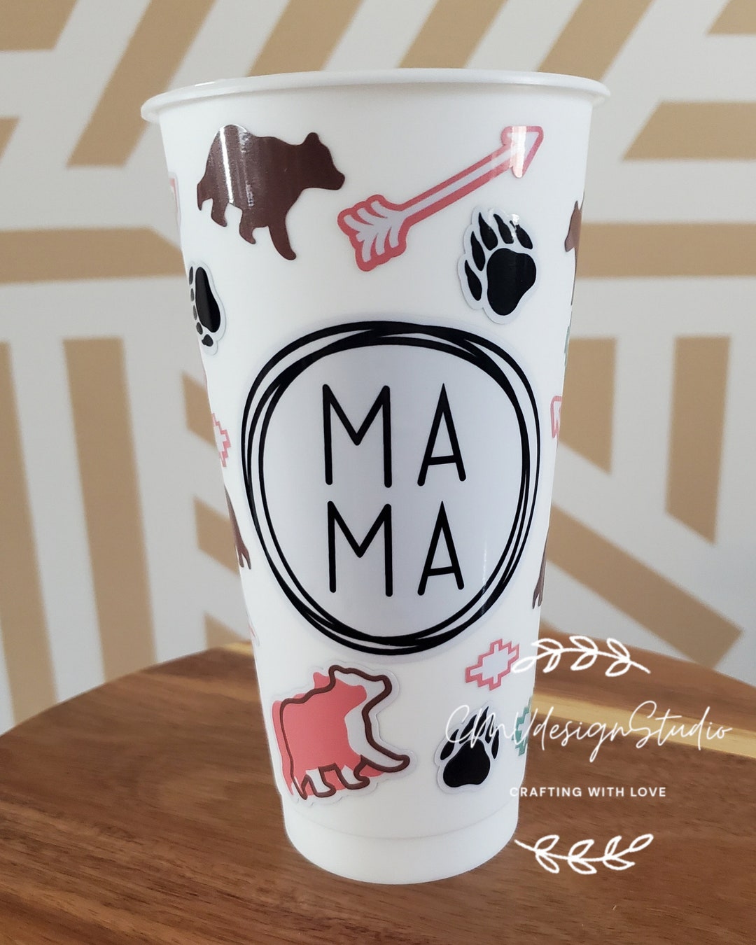 Starbucks Cold Cup, Mama Bear Cup, Cups for Mom, Girl Mom, Cold Cup ...