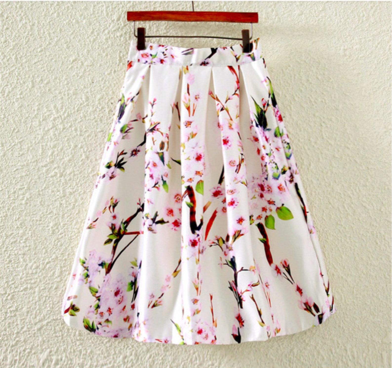 High Waist Unique Women's Skirt 4 Colours Printed Floral / Vintage ...