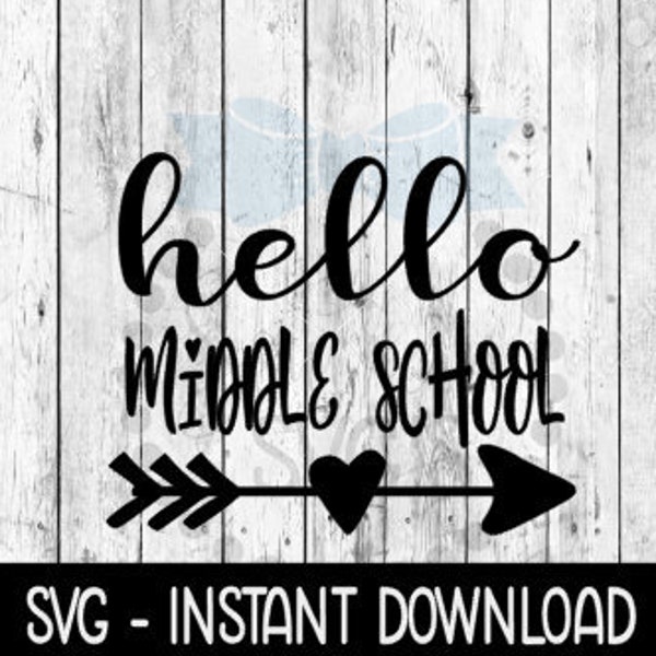 Middle School Svg - Etsy