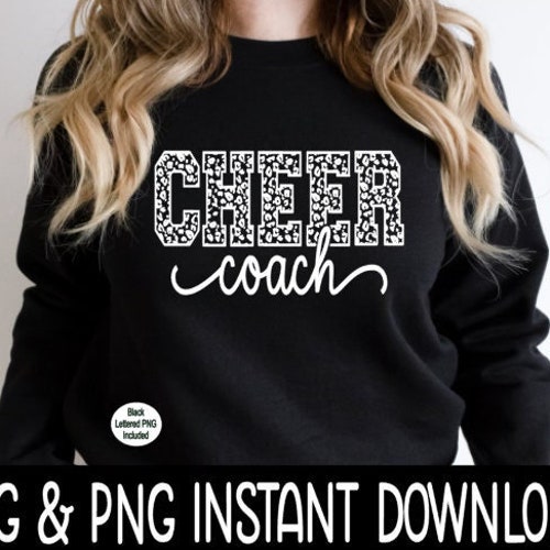Cheer Coach Leopard SVG Cheerleader PNG Wine Glass Svg - Etsy
