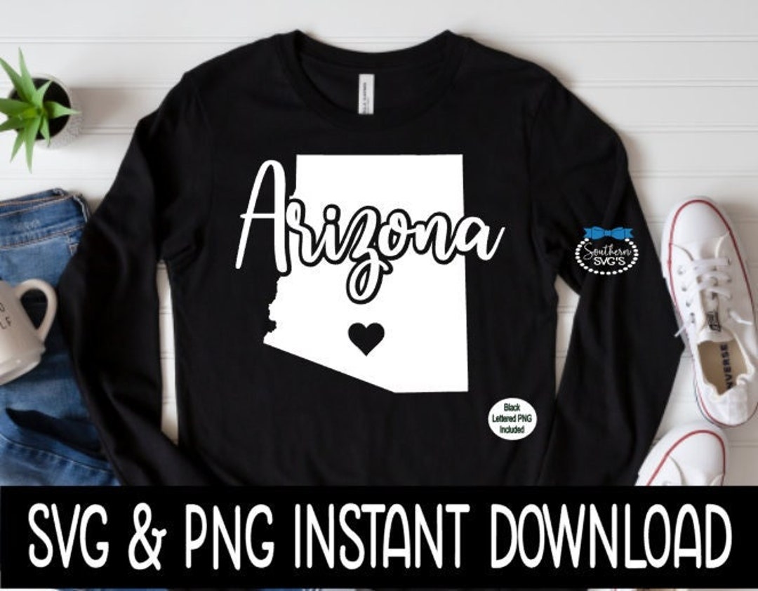 Arizona State SVG, Arizona PNG, Instant Download, Cricut Cut Files ...