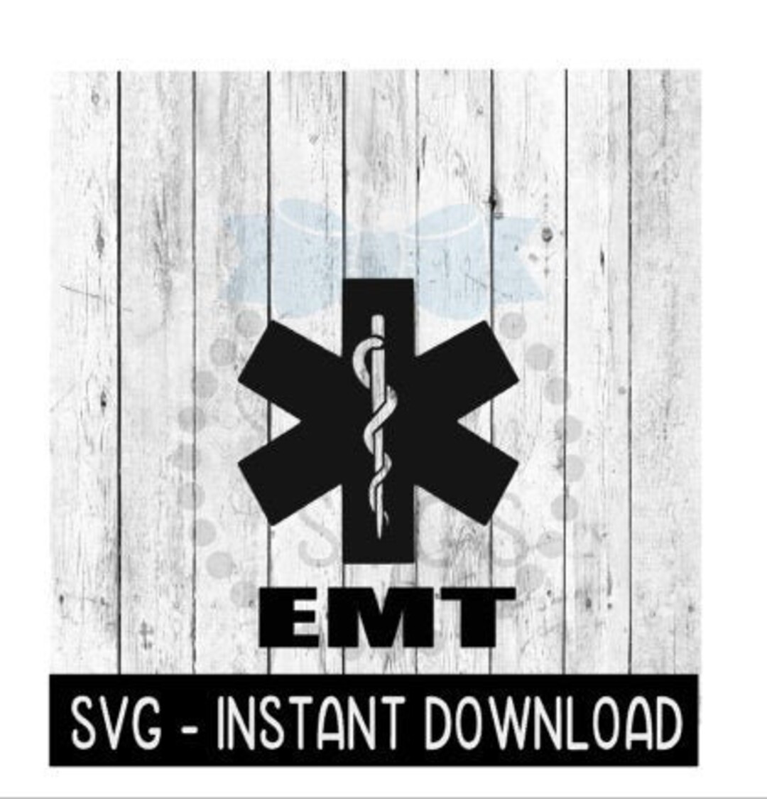 EMT Medical Symbol SVG, Emergency Worker SVG Files, Instant Download ...
