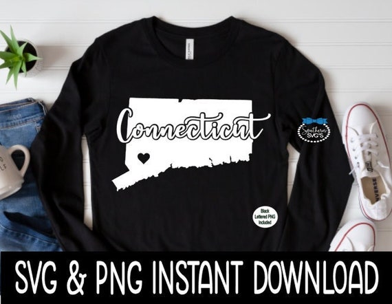 Connecticut SVG Connecticut PNG Instant Download Cricut Cut - Etsy