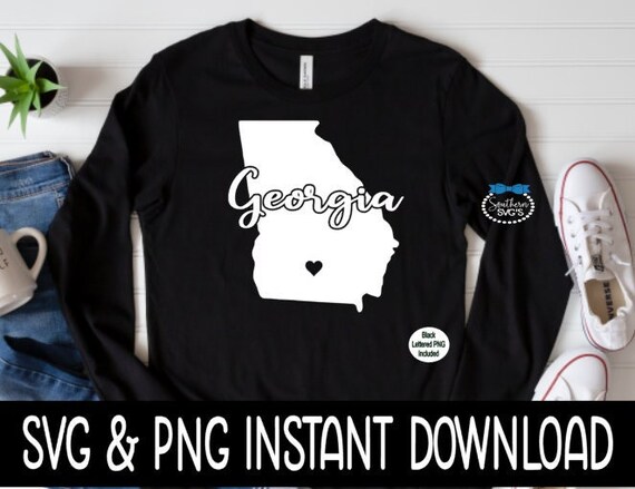 Georgia SVG Georgia PNG Instant Download Cricut Cut Files - Etsy