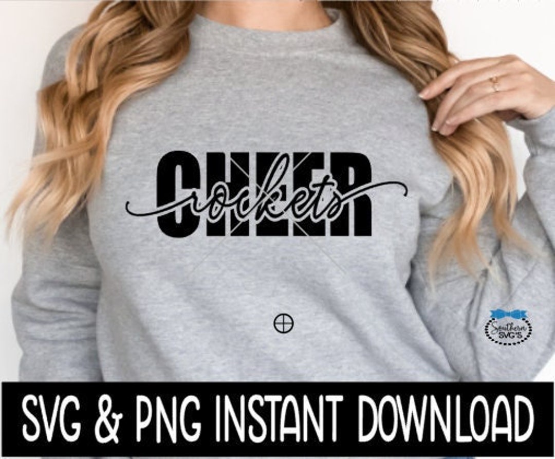 Rockets Cheer SVG, Cheerleader PNG, Tote Bag Svg, Cheer Leader SVG ...