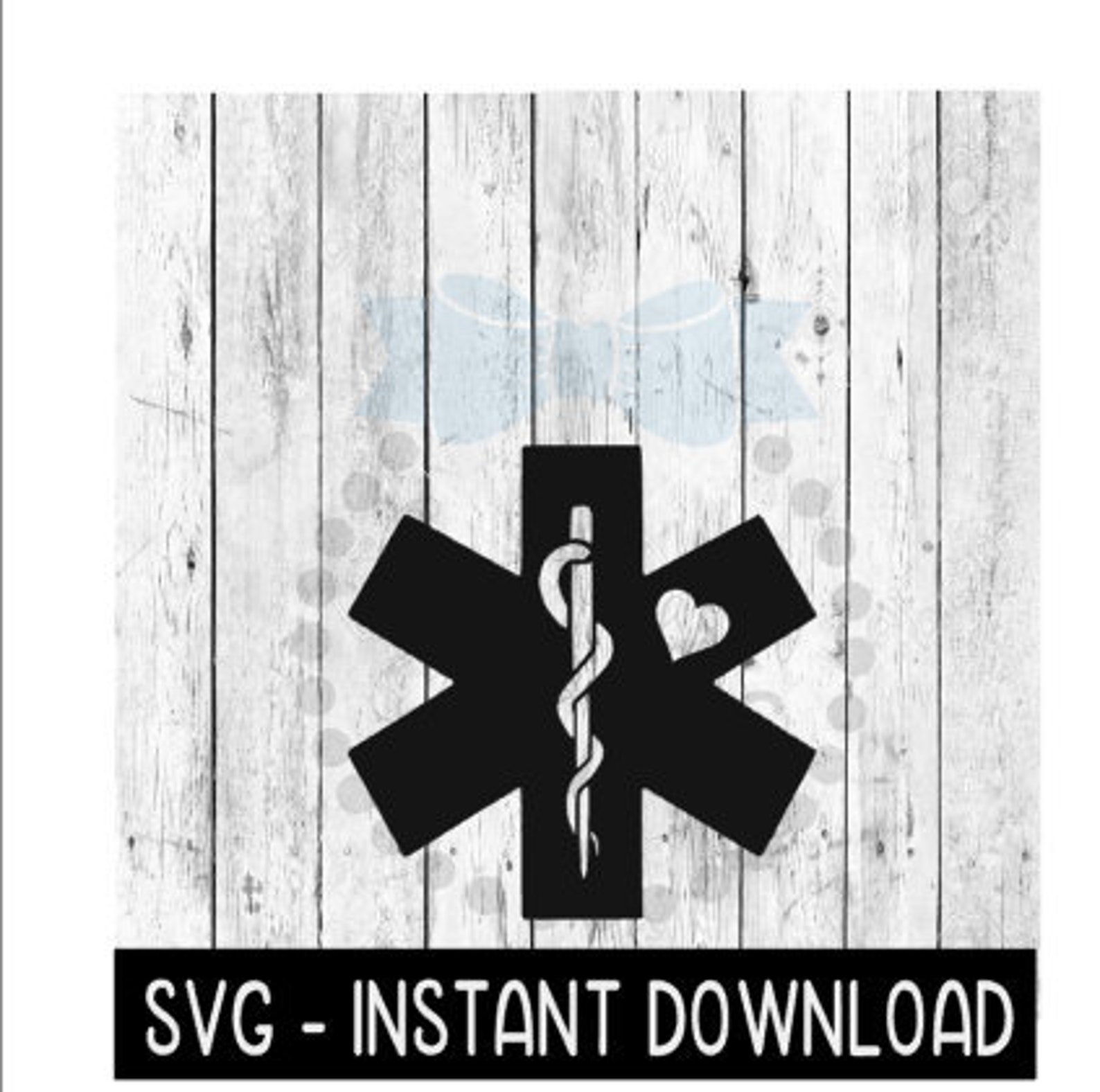 Emergency Symbol With Heart SVG Emergency Worker SVG Files | Etsy