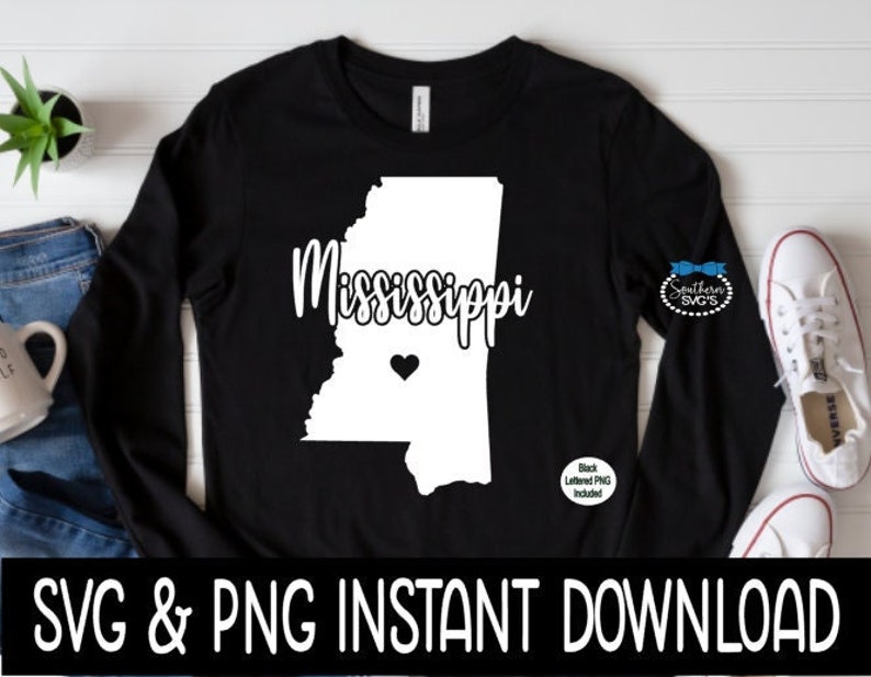 Mississippi State SVG Mississippi PNG Instant Download - Etsy
