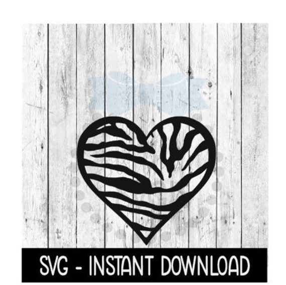 Zebra Stripes Heart SVG SVG Files Zebra Heart Tee Shirt SVG - Etsy España