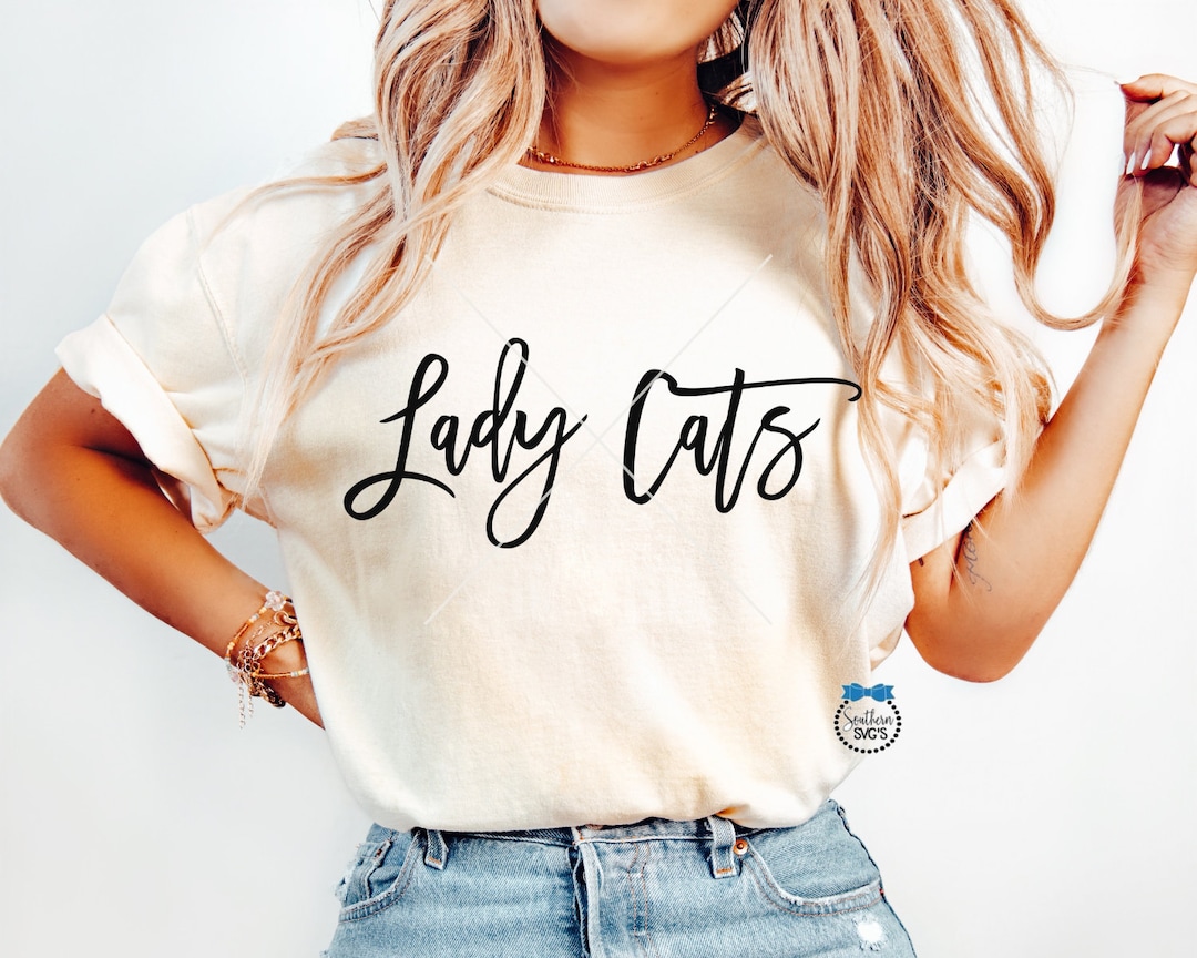 Lady Cats Mascot SVG, Lady Cats Mascot PNG, Patriots Svg, School Mascot ...