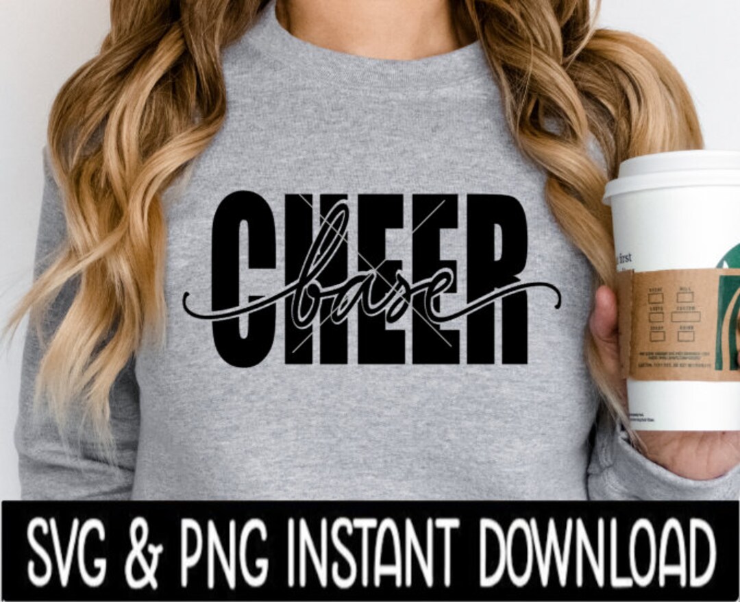 Cheer Base SVG, Cheerleader Base PNG, Tote Bag Svg, Cheer Leader Base ...