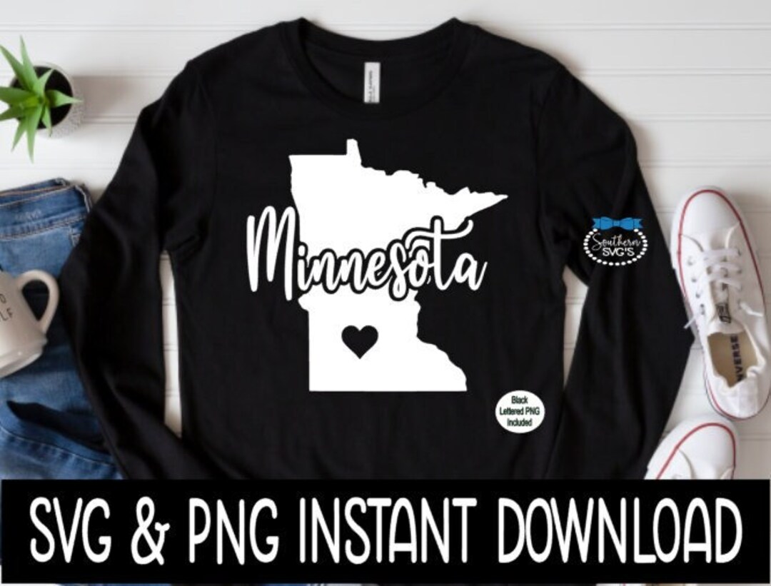Minnesota State SVG, Minnesota PNG, Instant Download, Cricut Cut Files ...