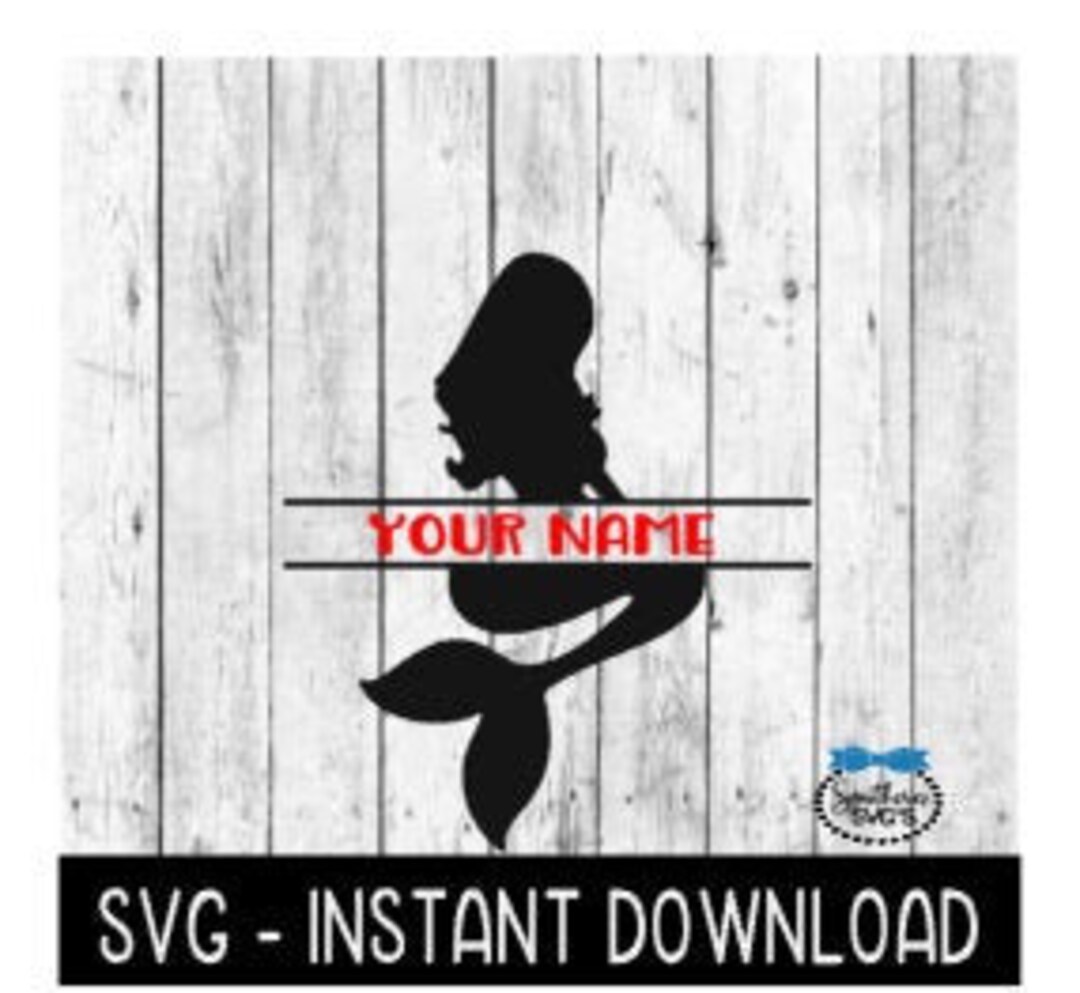 Mermaid Frame SVG, Beach Summer SVG, SVG Files Instant Download, Cricut ...