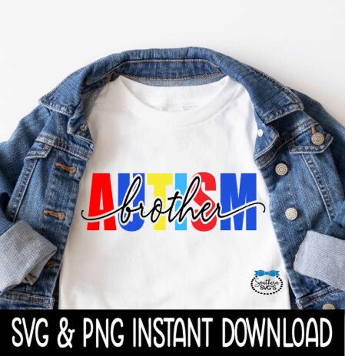 Autism Brother SVG Autism Brother PNG File Autism Awareness | Etsy