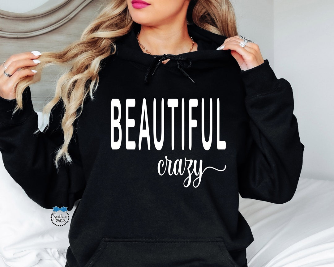 Beautiful Crazy SVG, Beautiful Crazy PNG, Dtf Digital Png, Black Png ...