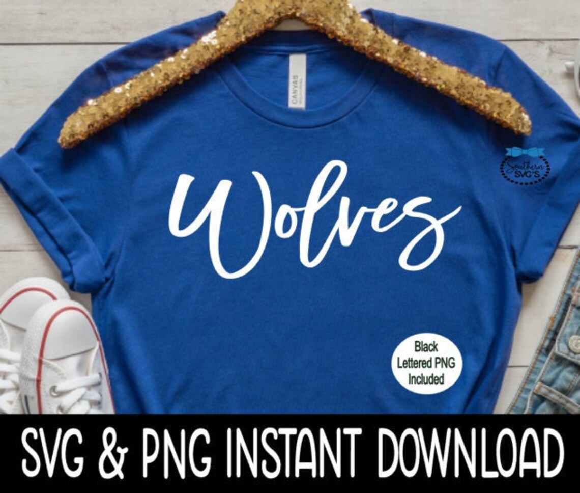 Cheer Mascot SVG Cheer Mascot PNG Wolves Svg School Mascot - Etsy