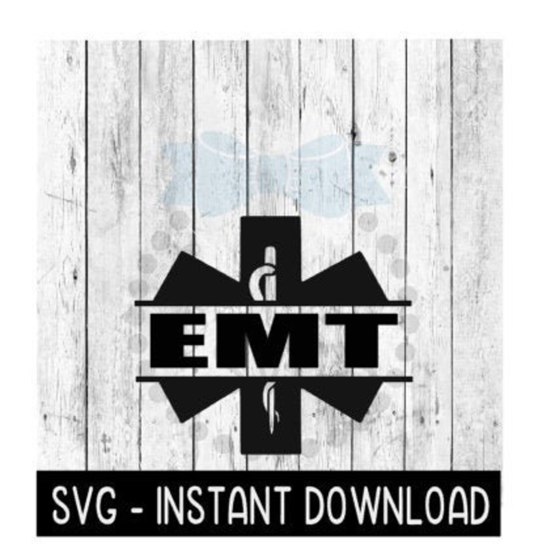 EMT Medical Symbol SVG, Emergency Symbol Split Frame SVG Files, Instant ...