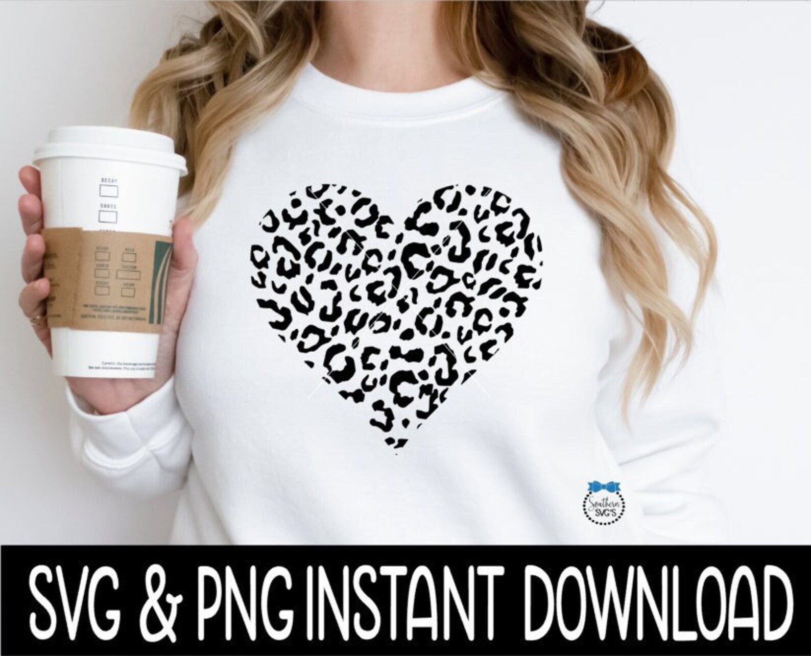 Leopard Heart SVG Leopard Pattern SVG Files SVG Instant - Etsy