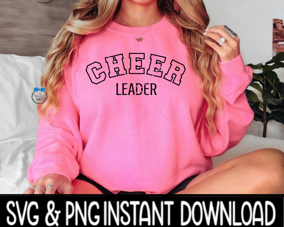 Cheerleader SVG, Cheerleader College Letters PNG File, Instant Download ...