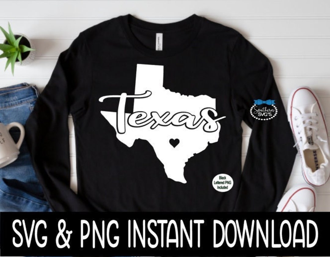 Texas State SVG, Texas PNG, Instant Download, Cricut Cut Files ...