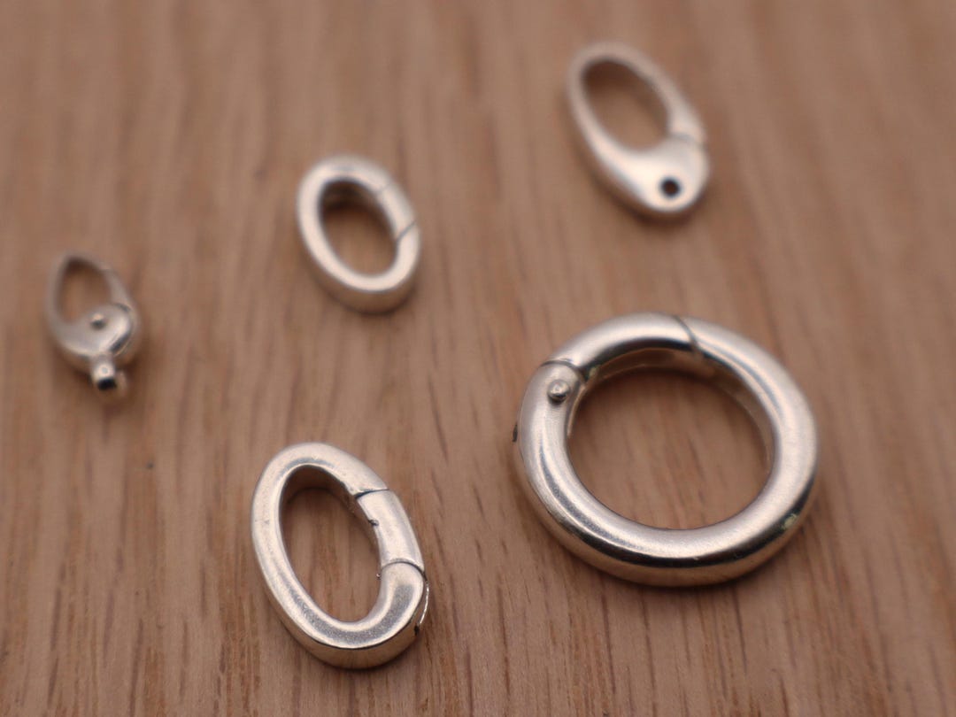 925 Sterling Silver PUSH CLASPS - Various Sizes - Wholesale Jewellery ...