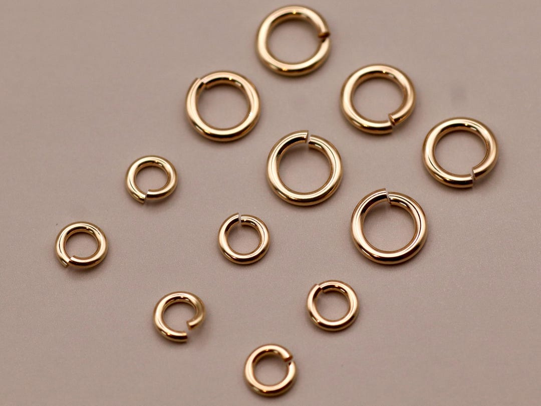 14K Gold Filled Twist Lock Jump Rings | 4mm or 6mm | Tarnish Resistant ...