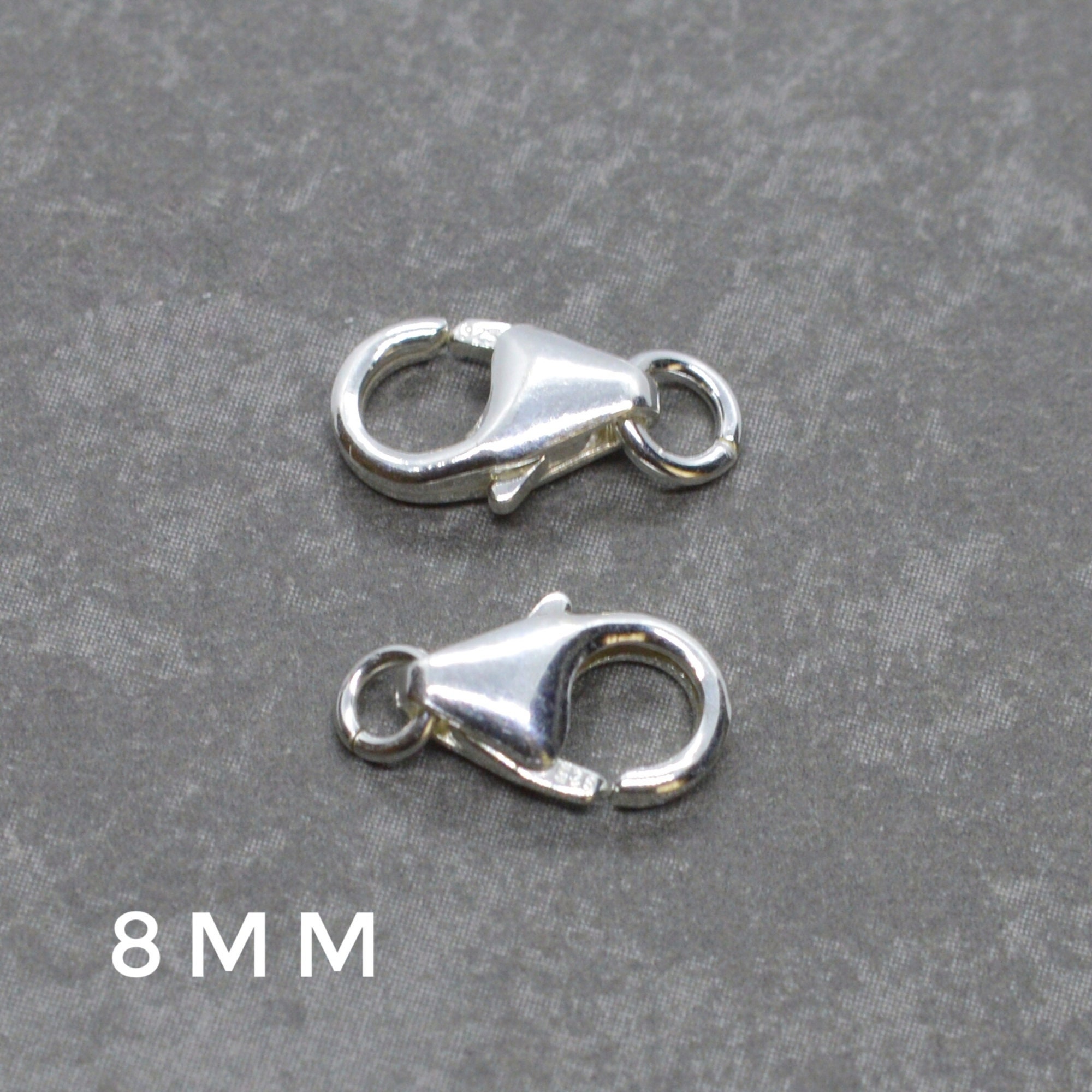 925 Sterling Silver LOBSTER CLAW TRIGGER Clasp 7mm 8mm 10mm - Etsy UK