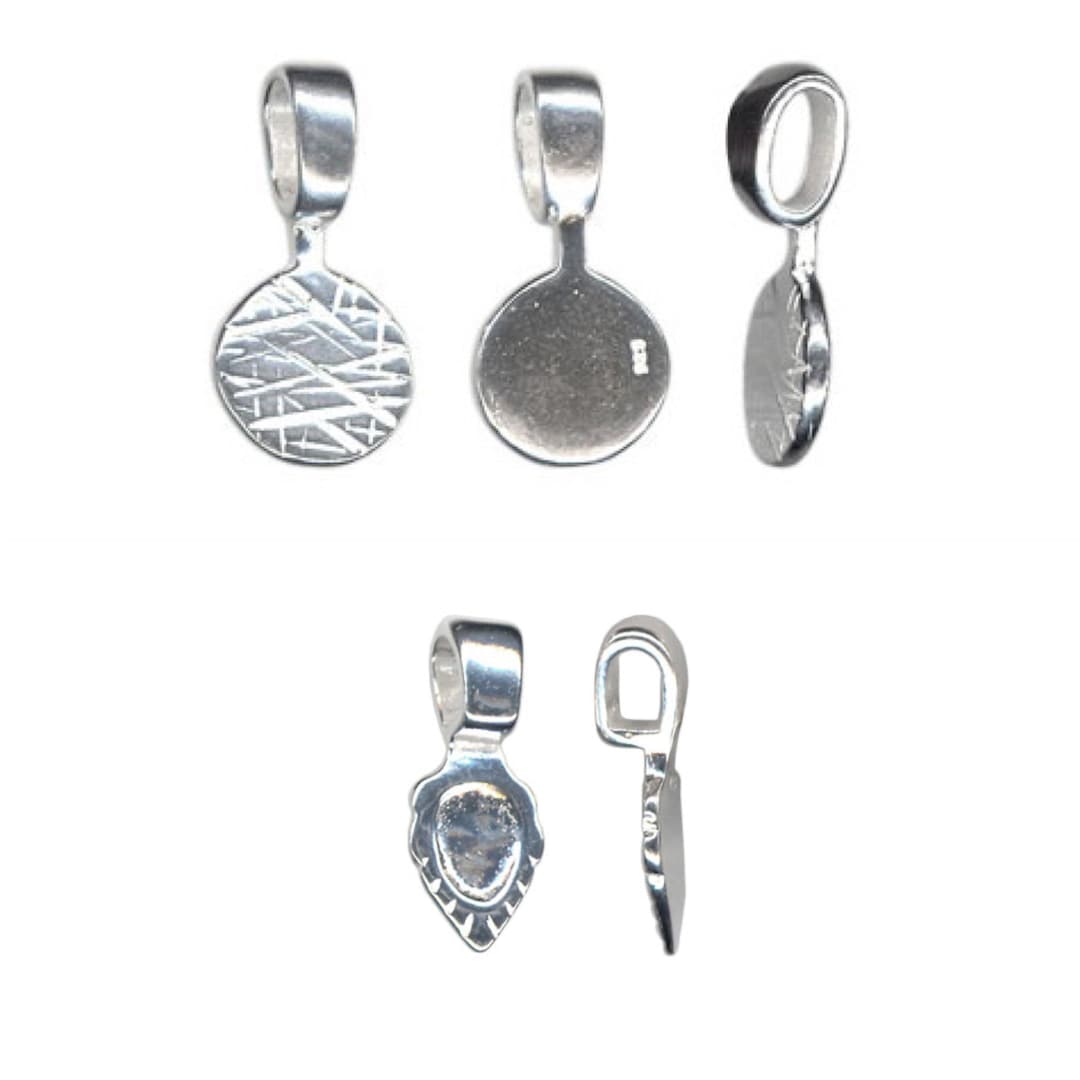 925 Sterling Silver MOUNTING BAIL Flat Pad 6mm X 8mm, 8mm Wholesale ...