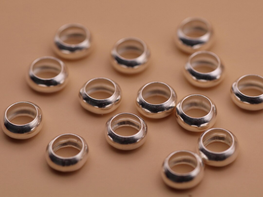 925 Sterling Silver RING BEADS 4mm, 6mm - Wholesale Jewellery Making ...