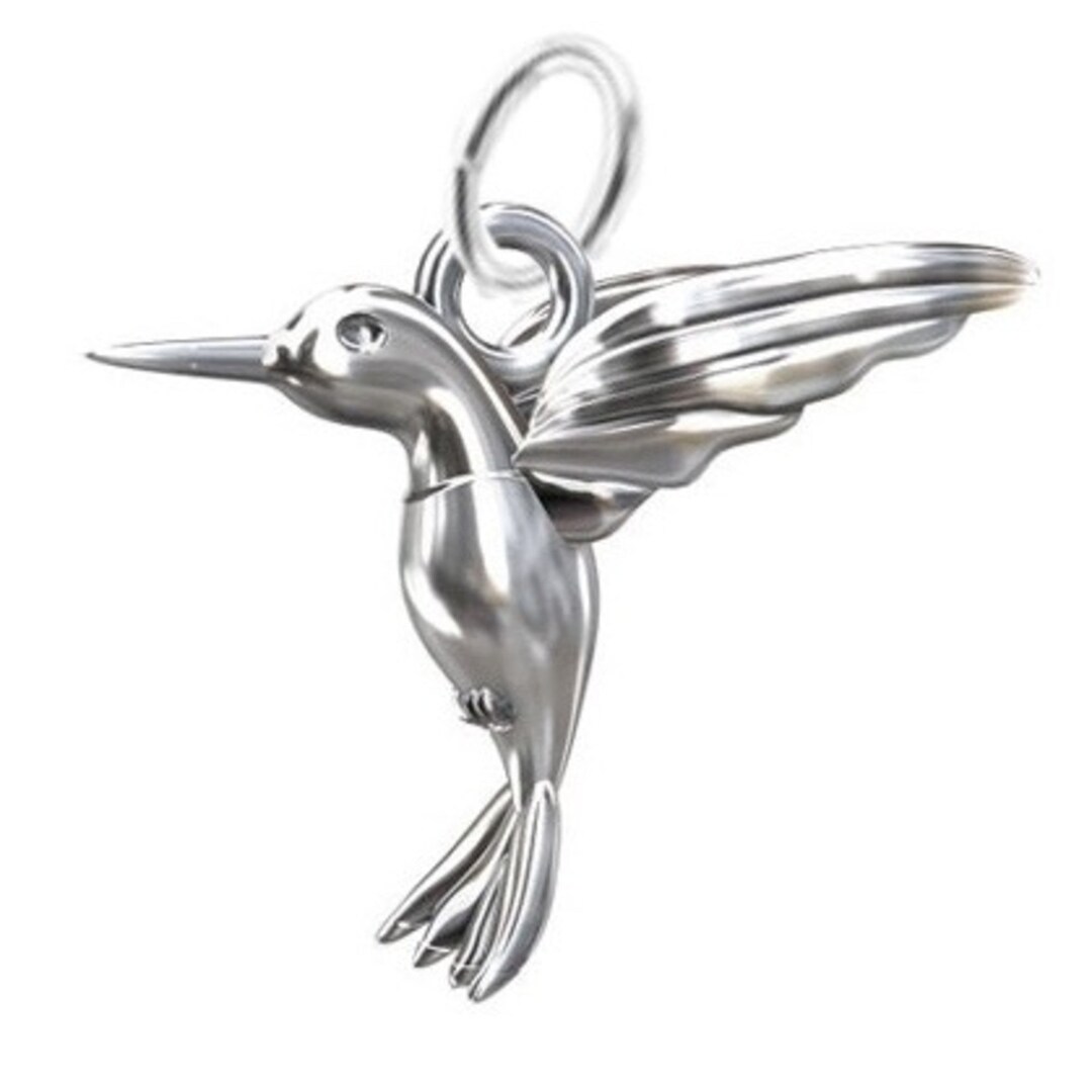 925 Sterling Silver HUMMINGBIRD Charm 14mm Wholesale Jewellery Making ...