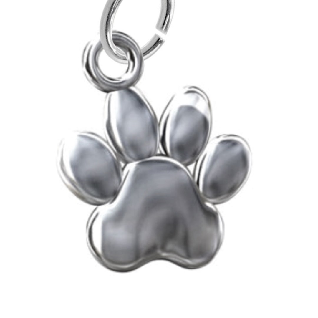 925 Sterling Silver DOG PAW CHARM 10mm Wholesale Jewellery Making ...