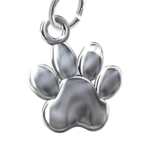 Silver Dog Paw - Etsy