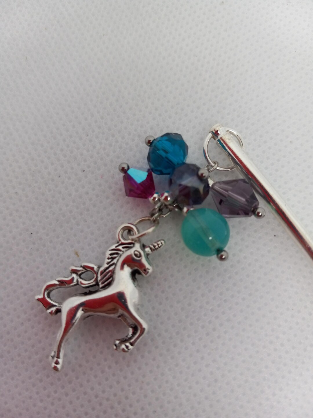 Mystical, Magical Silver Unicorn With Colorful Swarovski Crystals. - Etsy