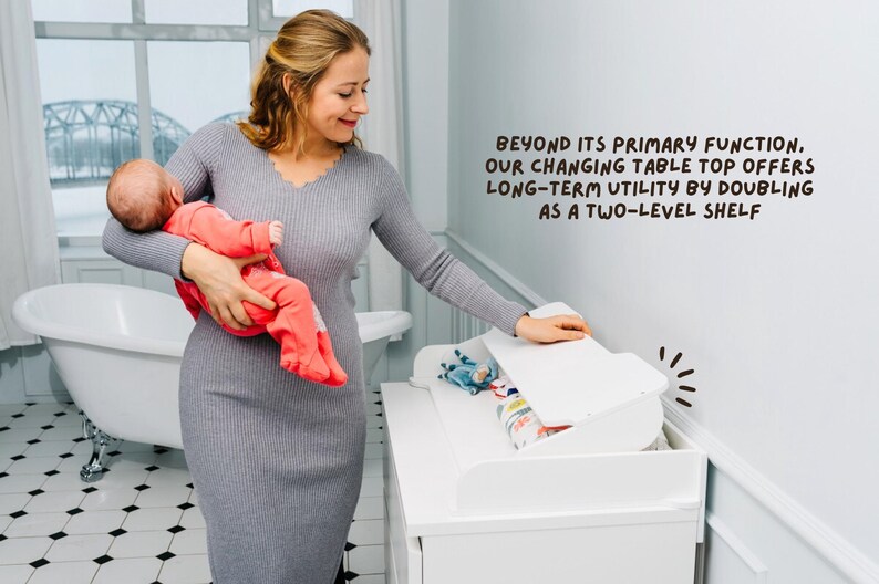 Wooden Baby Change Table Topper, Modern Baby Changing Table Top - Etsy