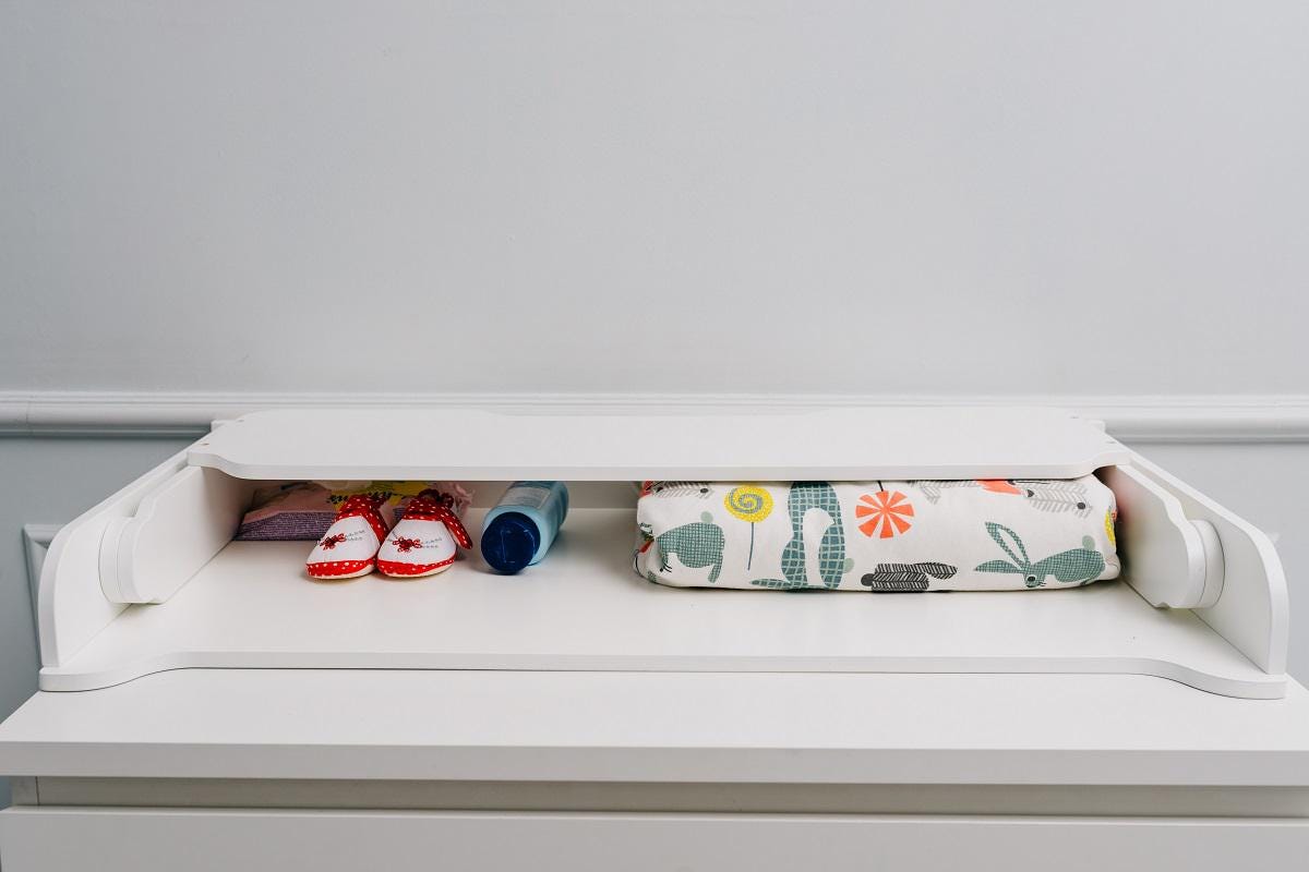 Wooden Baby Change Table Topper, Modern Baby Changing Table Top - Etsy