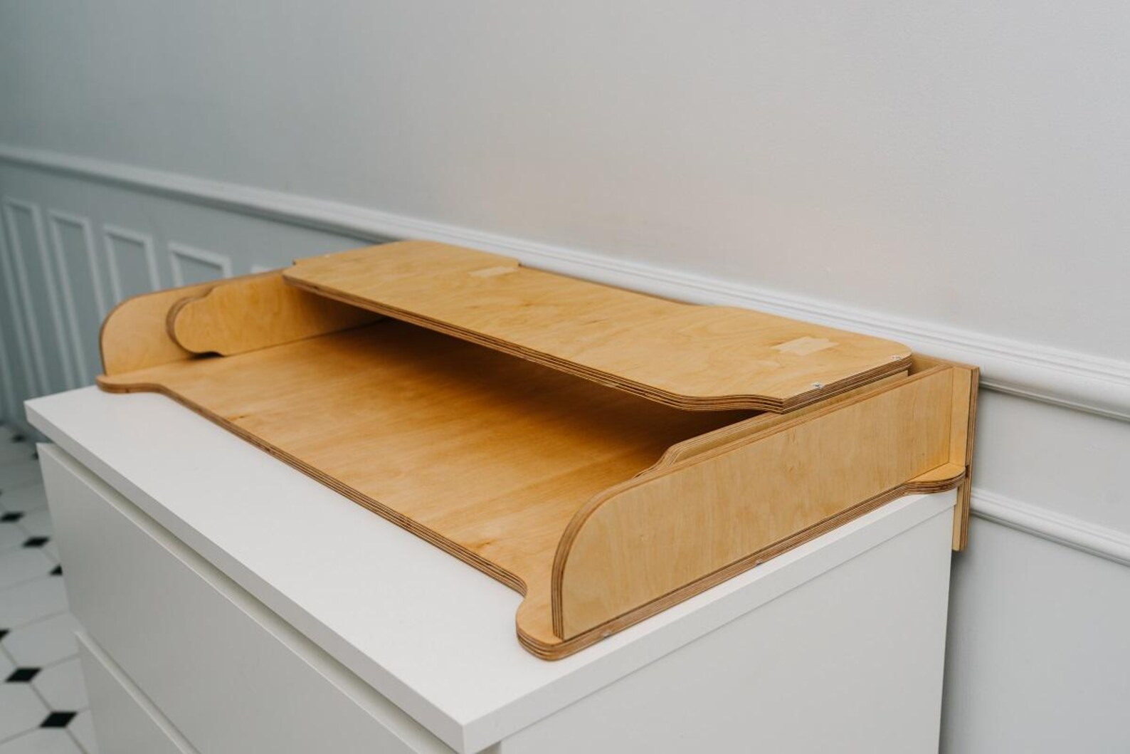 Wooden Baby Change Table Topper, Modern Baby Changing Table Top - Etsy