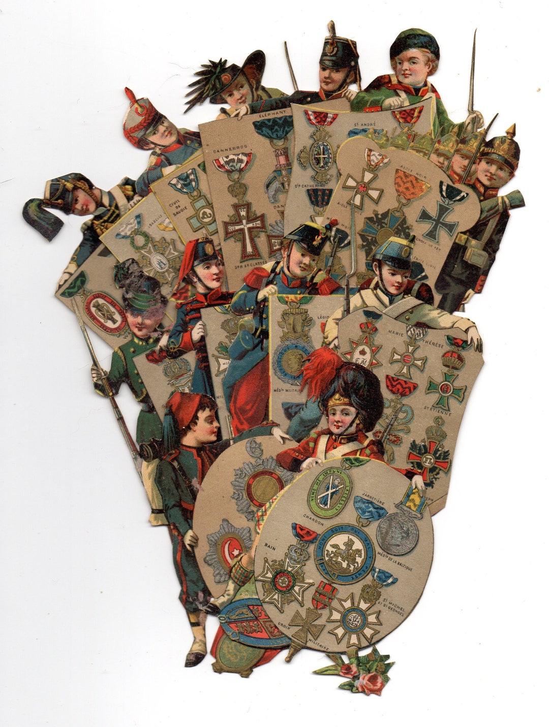 Old Cut-out Images From the 19th Century Decorations and - Etsy