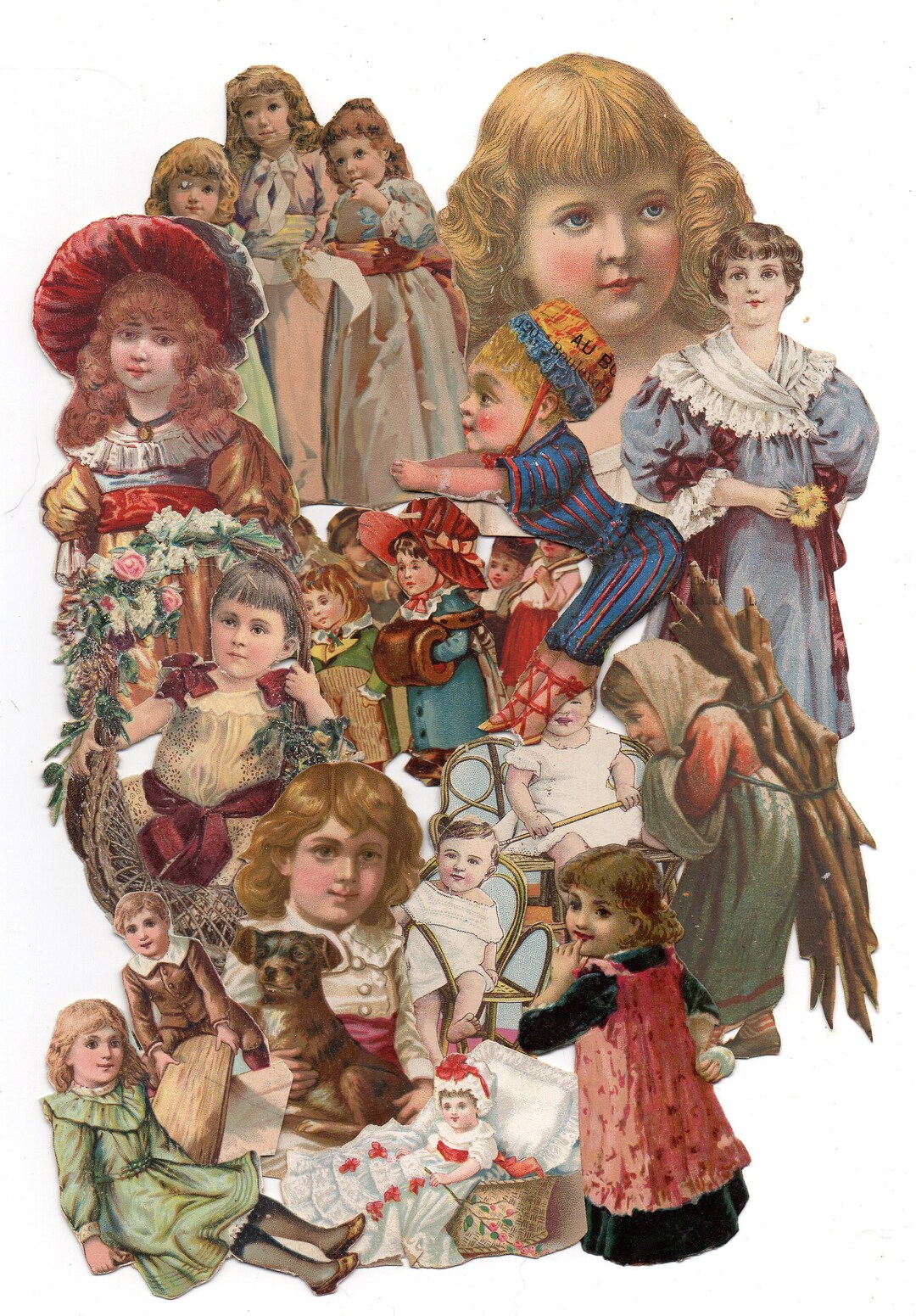 Chromos Images Cut Into Batches From the 1880s for Collage and - Etsy