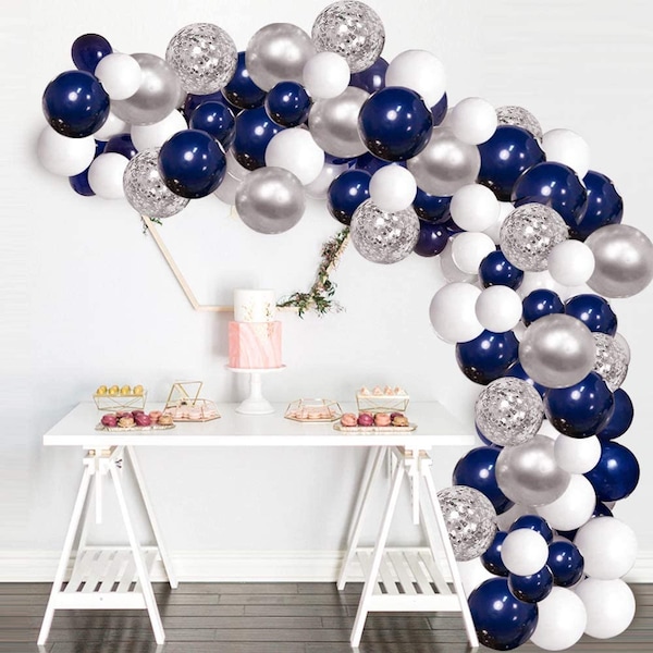 Blue Balloon Garland - Etsy