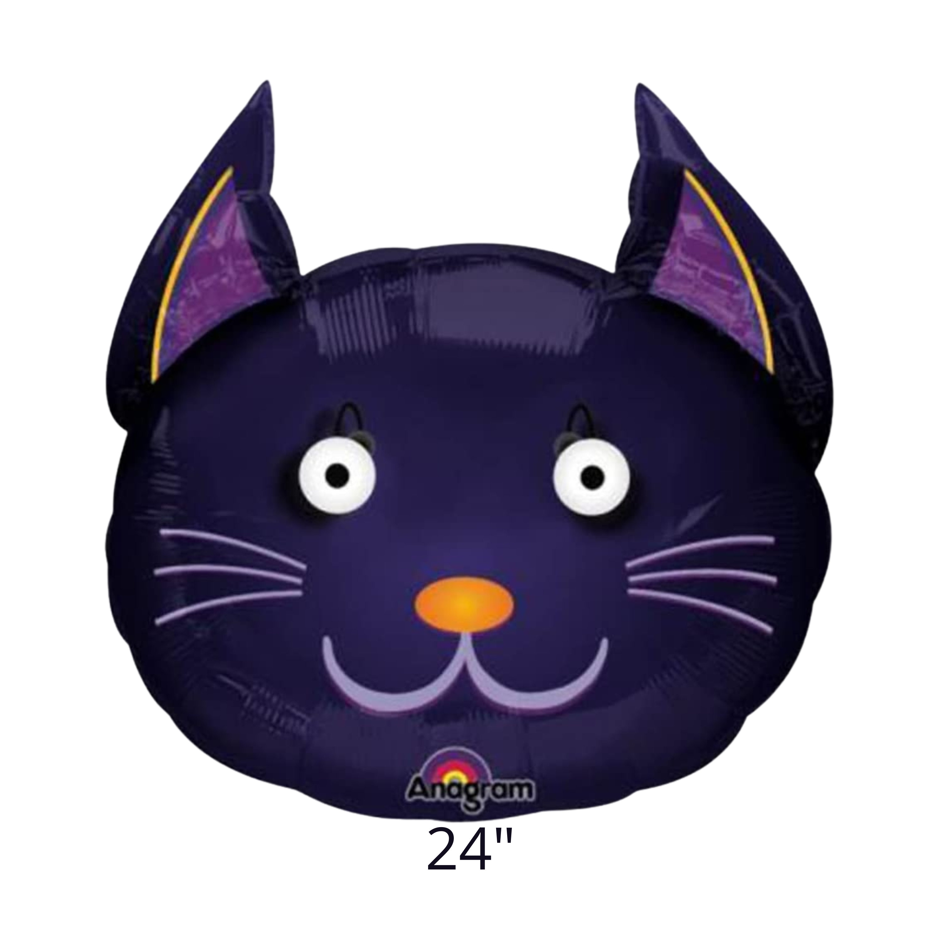 24" Eye Popper Purple Cat Halloween Balloon-halloween Party, Halloween ...