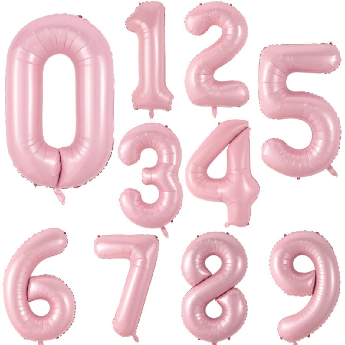 40 Jumbo Baby Pink Pearl Number birthday Kids | Etsy