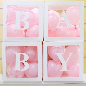 Large WHITE Transparent BABY Box-baby Shower, Gender Reveal - Etsy