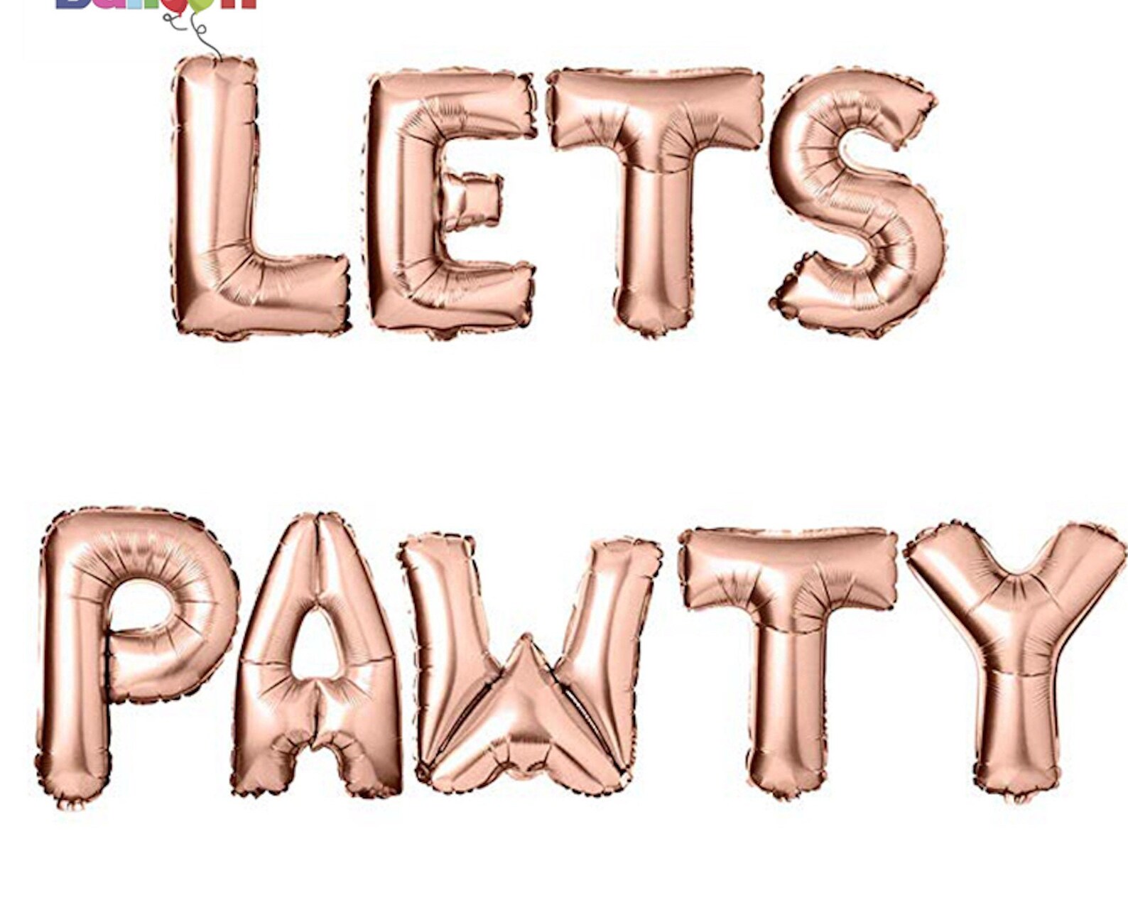 Let's Pawty ROSE GOLD Balloon Garland Kit - Etsy Canada